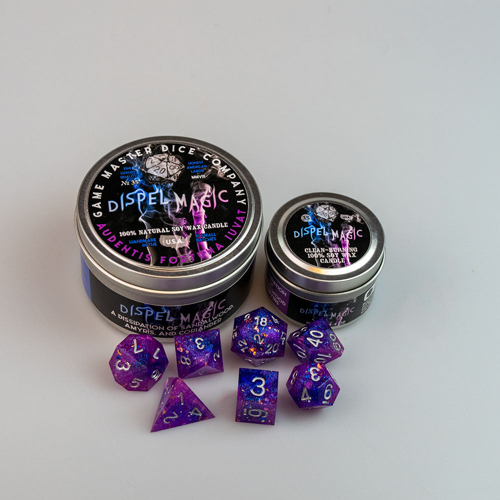 Dispel Magic Gaming Candle – Game Master Dice