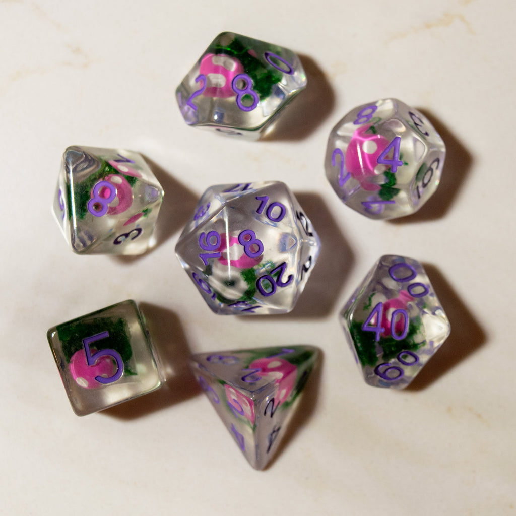 Pink Mushroom Dice – GMDICE