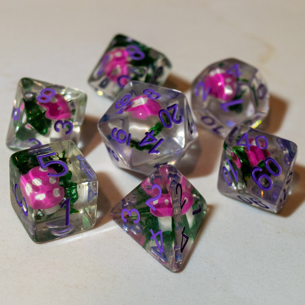 Pink Mushroom Dice – GMDICE