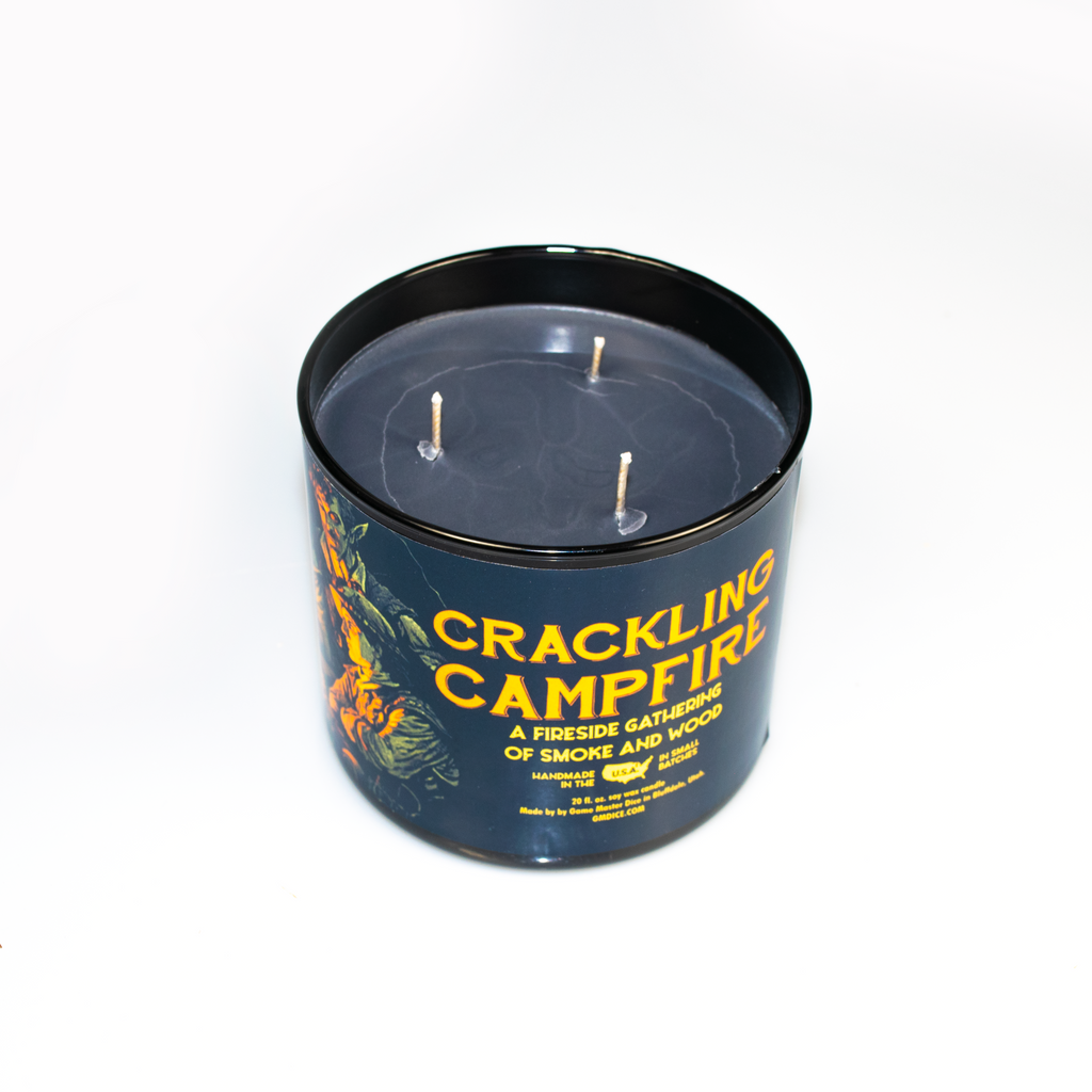 Crackling Campfire Gaming Candle – GMDICE