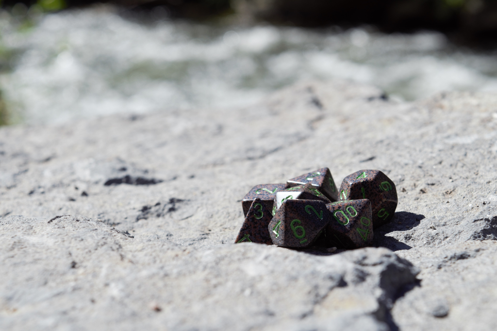 Set of 7 Speckled Earth Dice – GMDICE