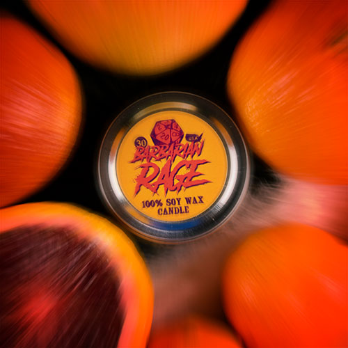 Barbarian Rage Gaming Candle – GMDICE