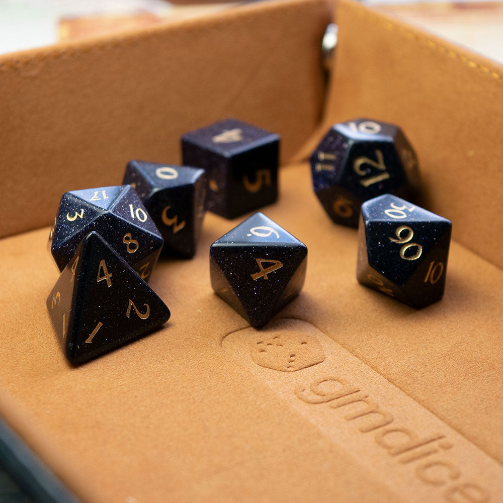 Blue Sandstone Dice Set of the Stars – GMDICE