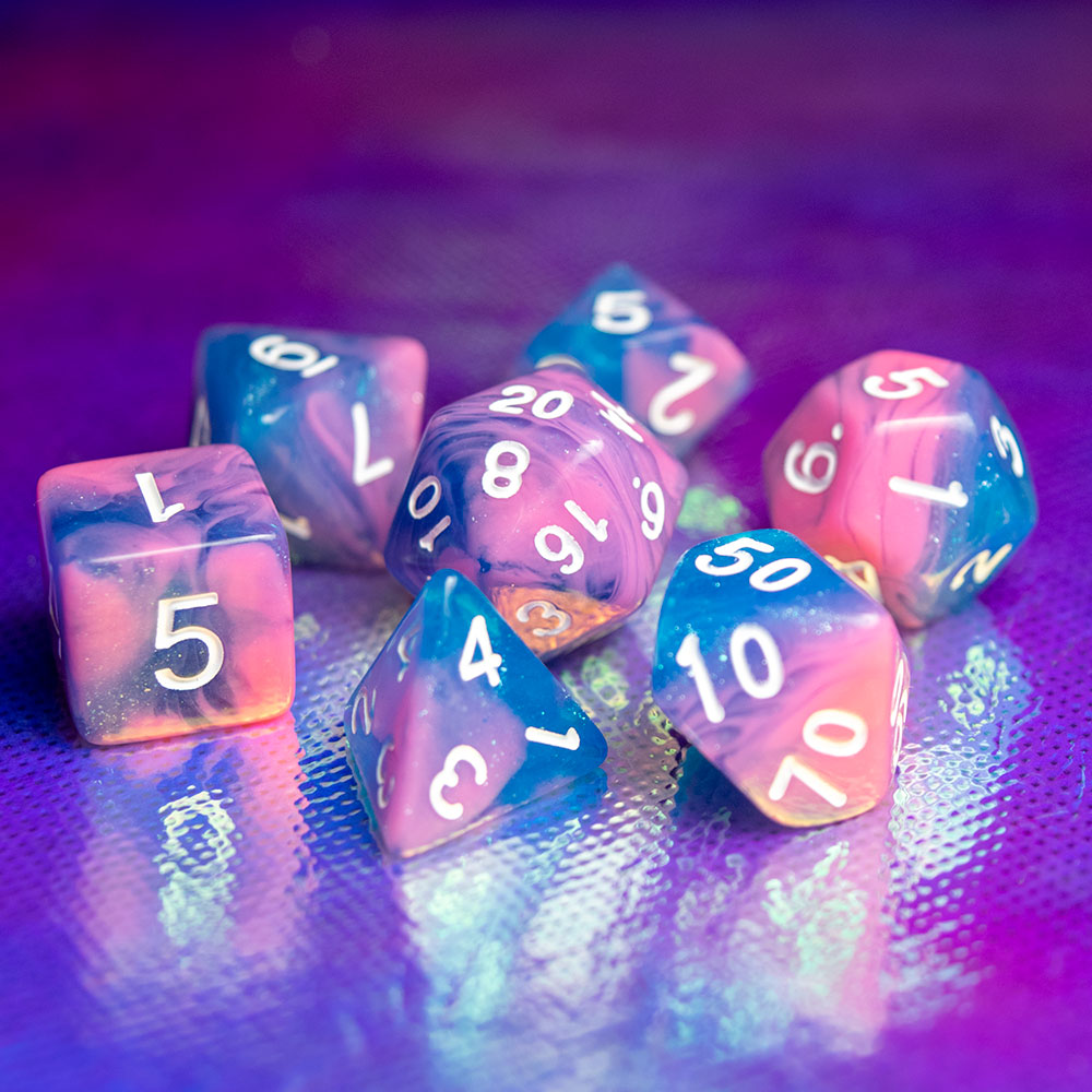 Cyber Laser Overdrive RPG Dice Set – GMDICE