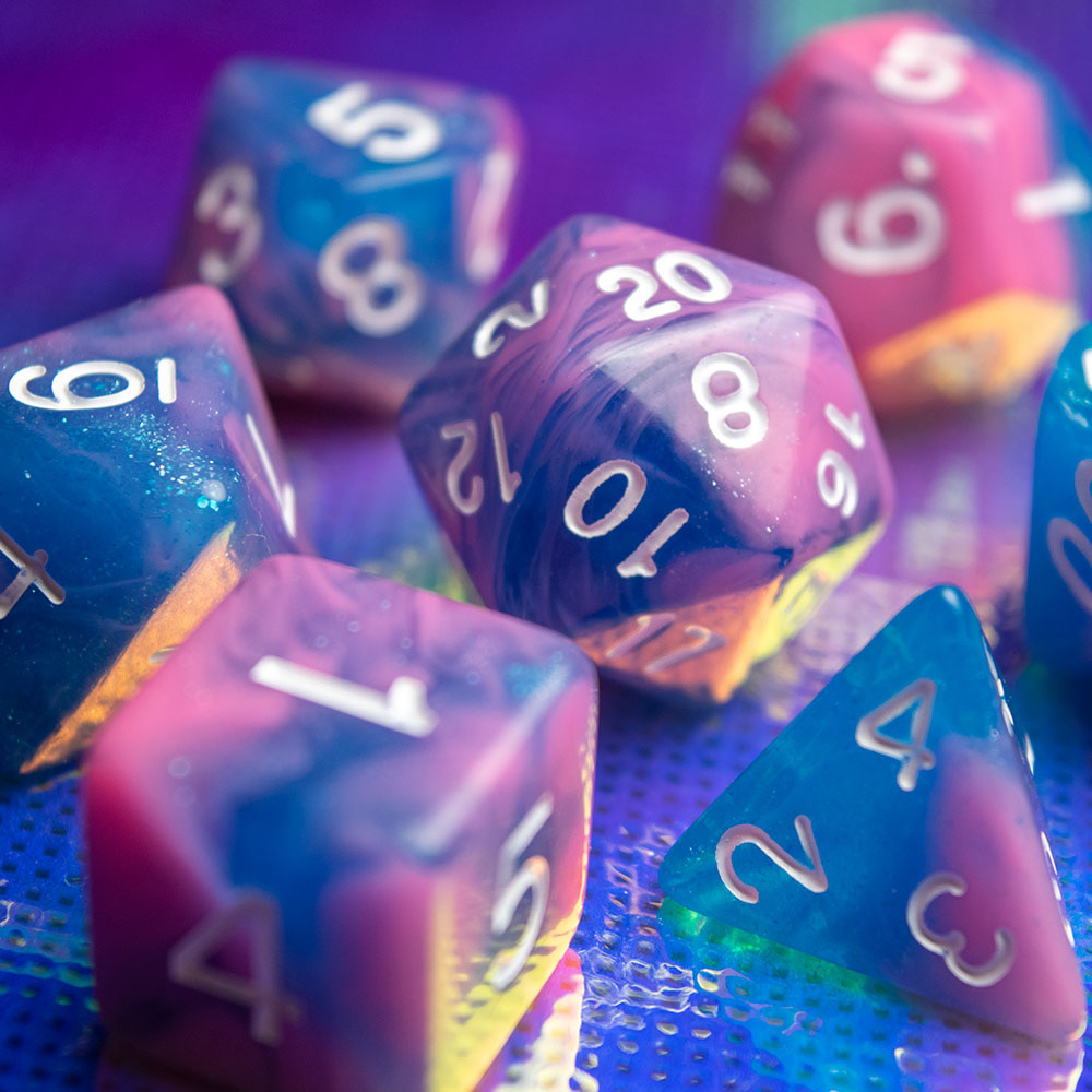 Cyber Laser Overdrive RPG Dice Set – GMDICE