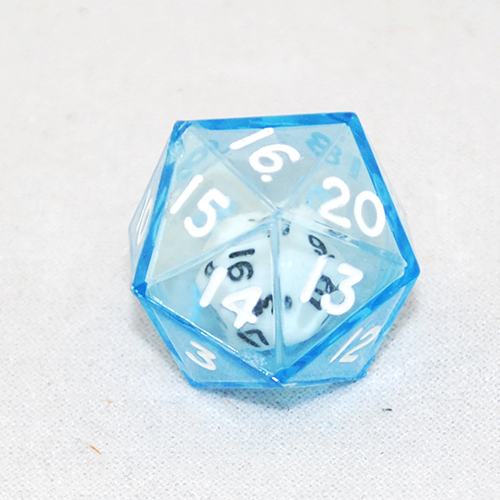 Clear Double 20 Sided Dice – Game Master Dice