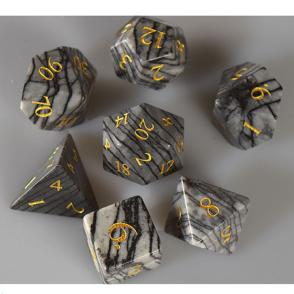 Indian Agate Dice Set of Shadows – GMDICE