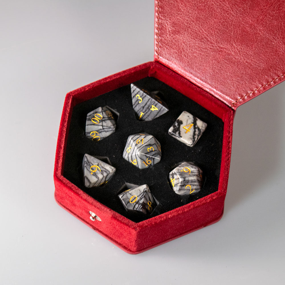 Indian Agate Dice Set of Shadows – GMDICE