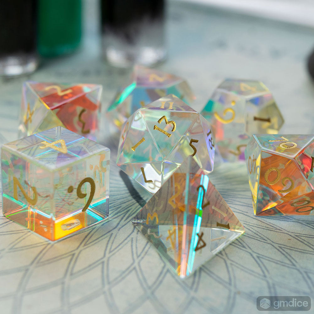 Prismatic Glass Dice Set – GMDICE