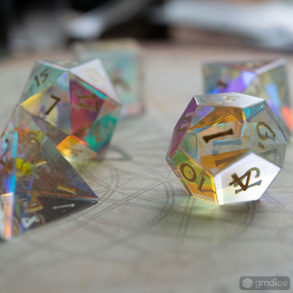 Prismatic Glass Dice Set – GMDICE