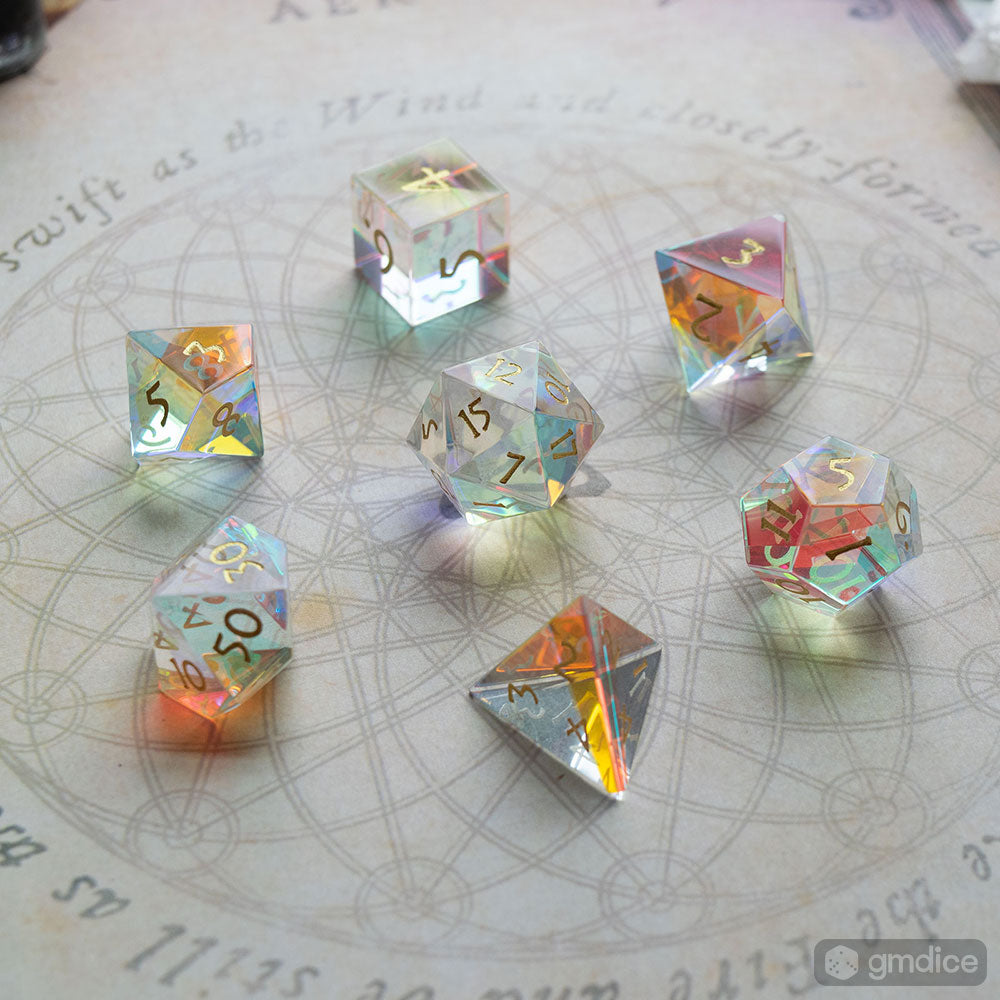Prismatic Glass Dice Set – GMDICE