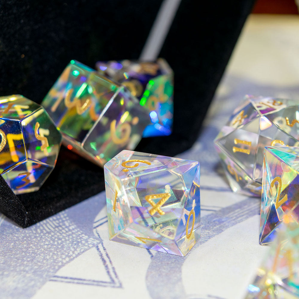 Prismatic Glass Dice Set – GMDICE