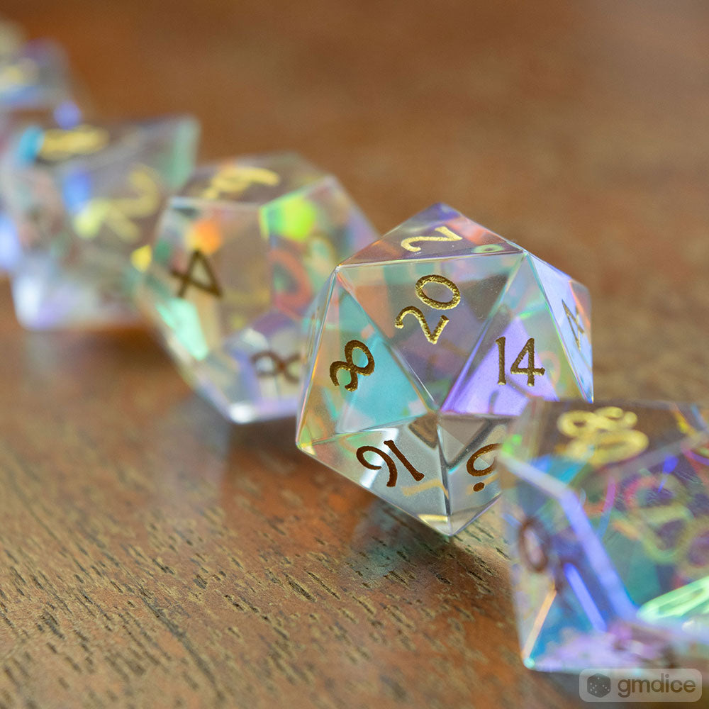 Prismatic Glass Dice Set – GMDICE