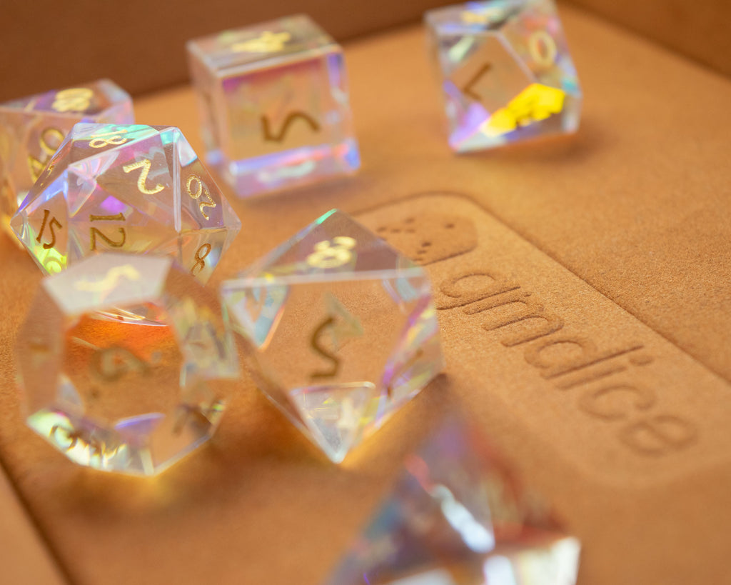 Prismatic Glass Dice Set – GMDICE